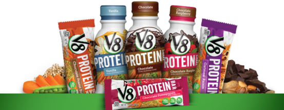 V8 Delivers Veggie Goodness with New Protein Bars and Shakes
